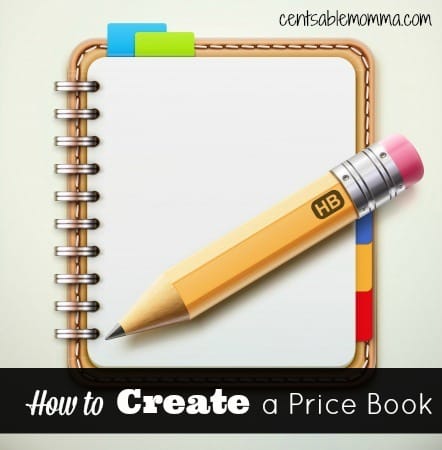 How to Create a Price Book - Centsable Momma