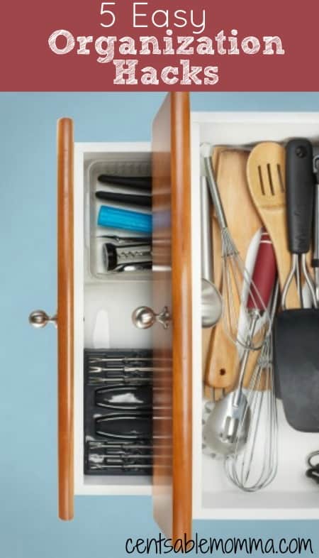 5 Easy Organization Hacks - Centsable Momma