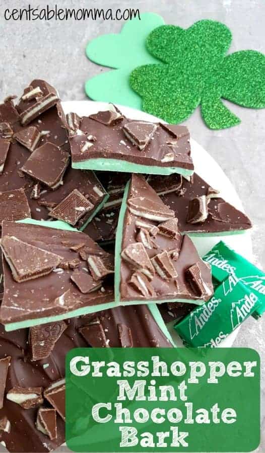 Grasshopper Mint Chocolate Bark Recipe - Centsable Momma
