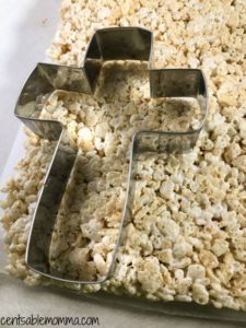 Easter Cross Rice Krispie Treats Recipe - Centsable Momma