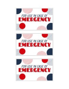 In Case of Emergency Teacher Gift Idea - Centsable Momma