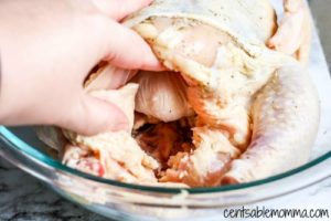 Ninja Foodi Garlic Herb Whole Chicken Recipe - Centsable Momma