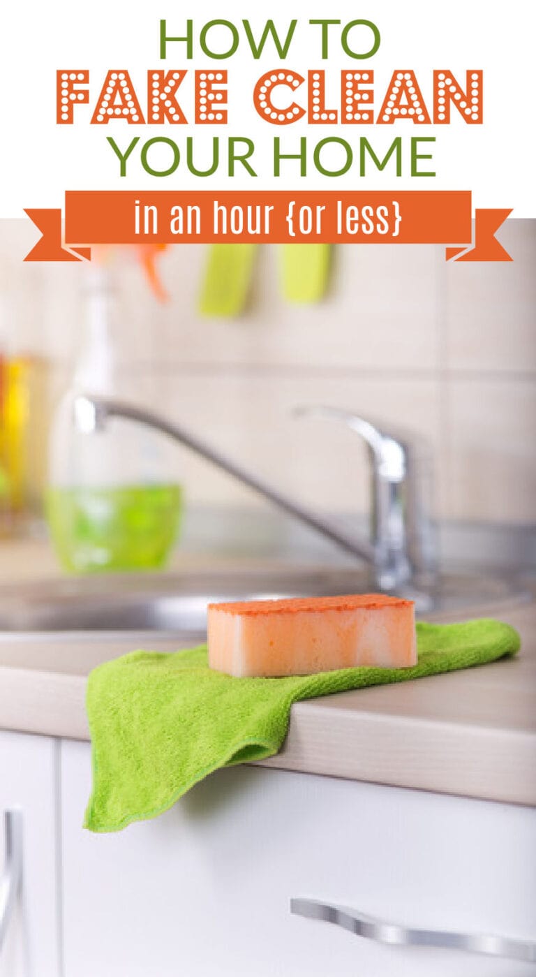 How to "Fake Clean" Your Home in An Hour - Centsable Momma