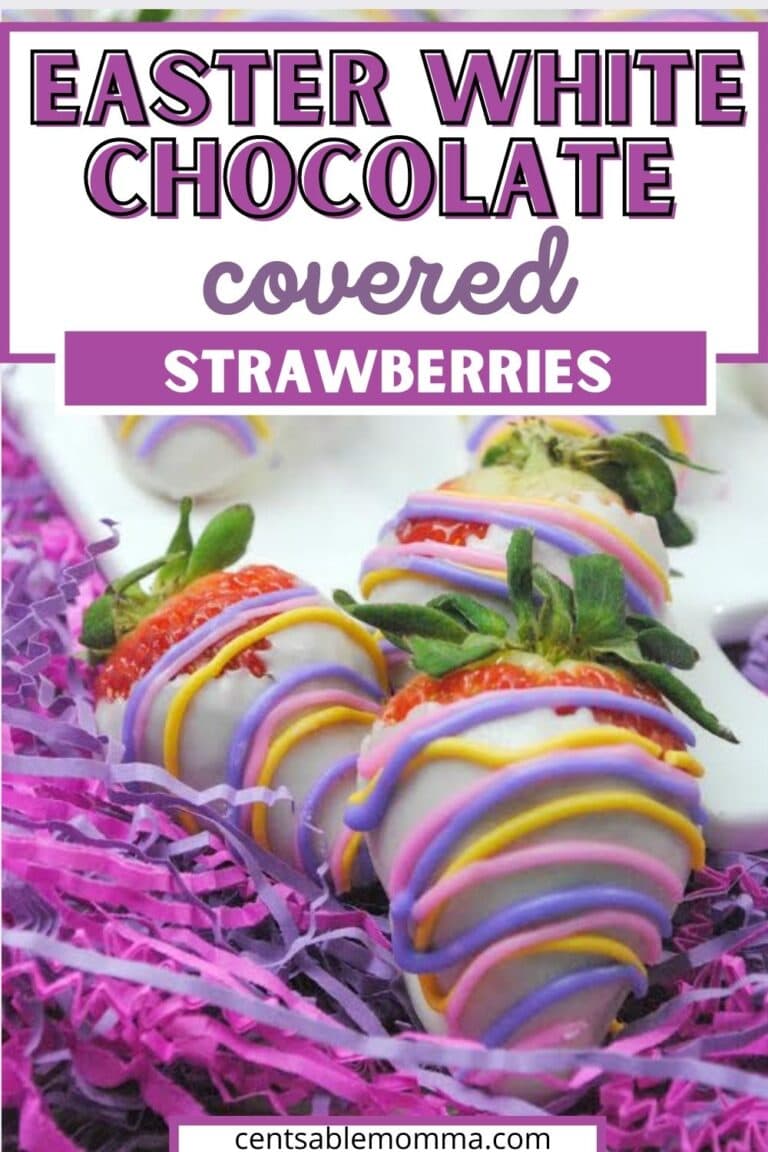Easter White Chocolate Covered Strawberries Recipe - Centsable Momma
