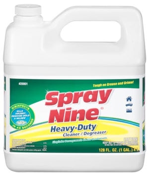 Spray Nine Heavy Duty Cleaner/Degreaser and Disinfectant (1 gallon): $8 ...